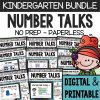 Kindergarten Number Talks both Digital and Printable