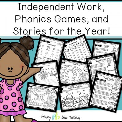 No Prep Yearlong Phonics Reading Program (First Grade)