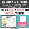 Second Grade Number Talks Yearlong Bundle both Digital and Printable