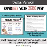 Third Grade Number Talks - (Digital and Printable) Yearlong Program