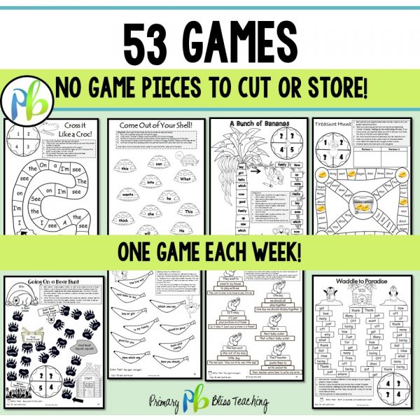 Highly Effective First Grade Sight Word Program (Yearlong Program)