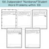 Numberless & Numbered Word Problems (Story Problems within 100)