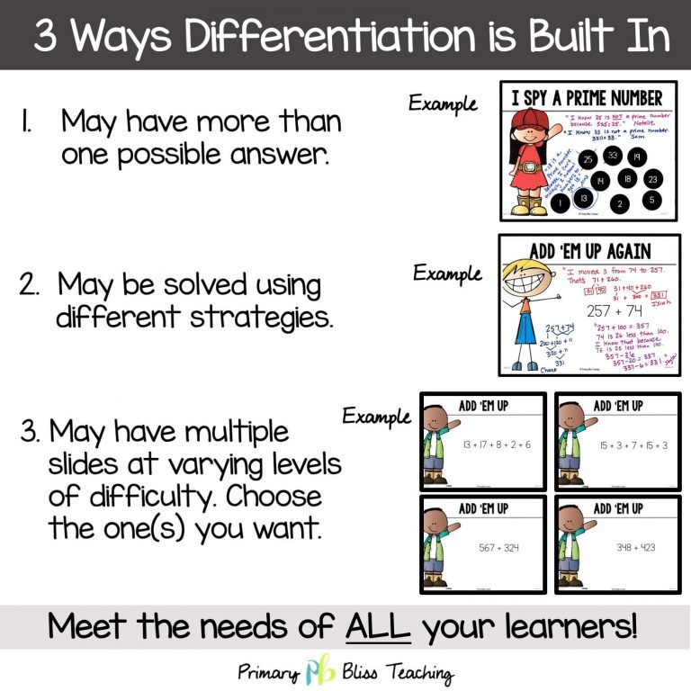 Fourth Grade Number Talks Yearlong Bundle both Digital and Printable
