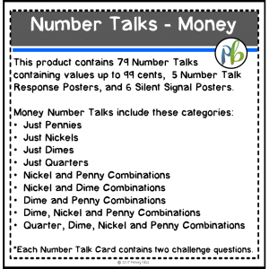 Number Talks - Money Skill Focus (Digital & Printable)