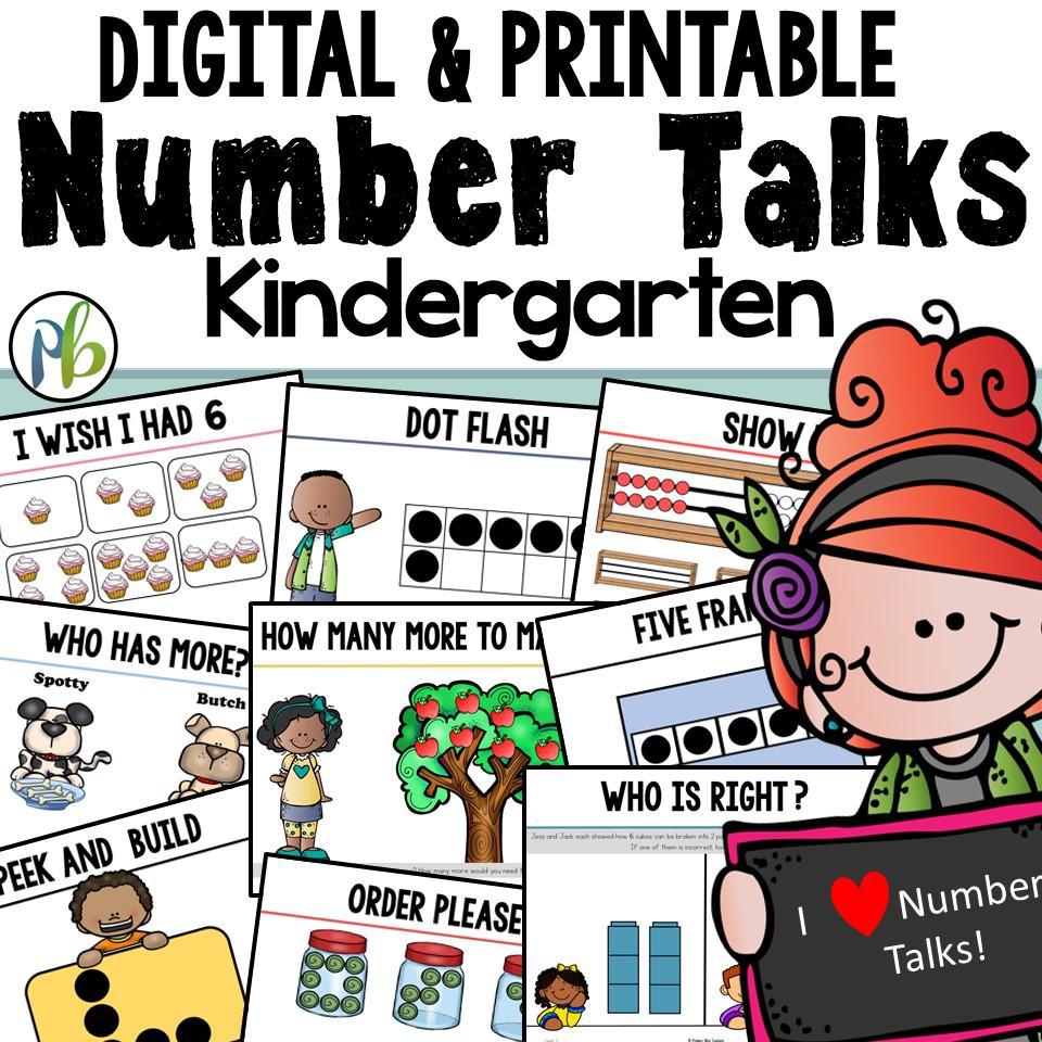 Kindergarten Number Talks DIGITAL And Printable Yearlong Program kindergarten-number-talks-digital-and-printable-yearlong-program