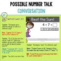 Number Talks ~ Counting On Strategy within Sums to 20 (DIGITAL and ...