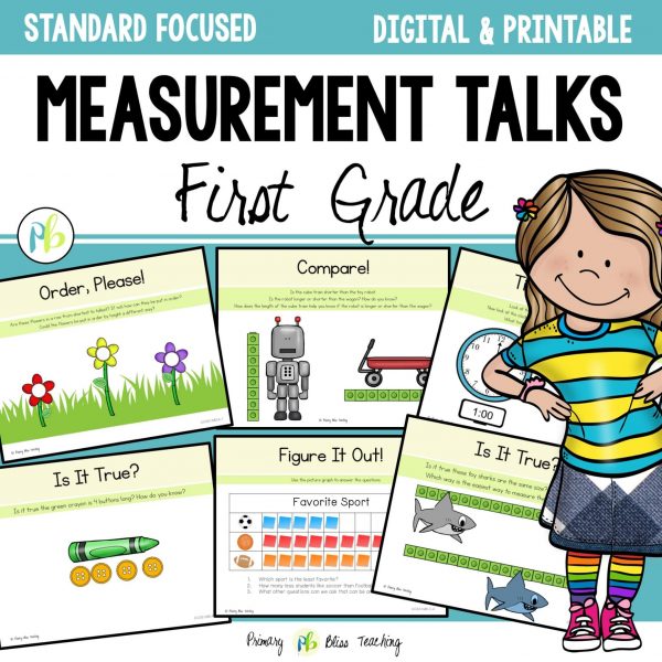 FIRST GRADE MEASUREMENT NUMBER TALKS - Primary Bliss Teaching