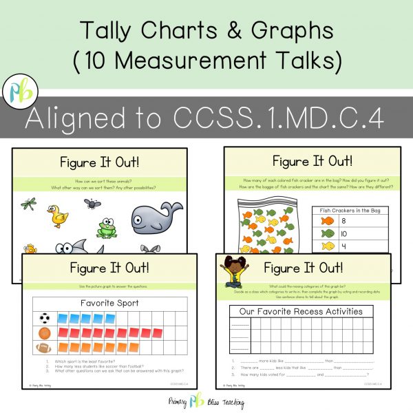 FIRST GRADE MEASUREMENT NUMBER TALKS - Primary Bliss Teaching