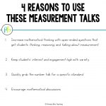 FIRST GRADE MEASUREMENT NUMBER TALKS - Primary Bliss Teaching