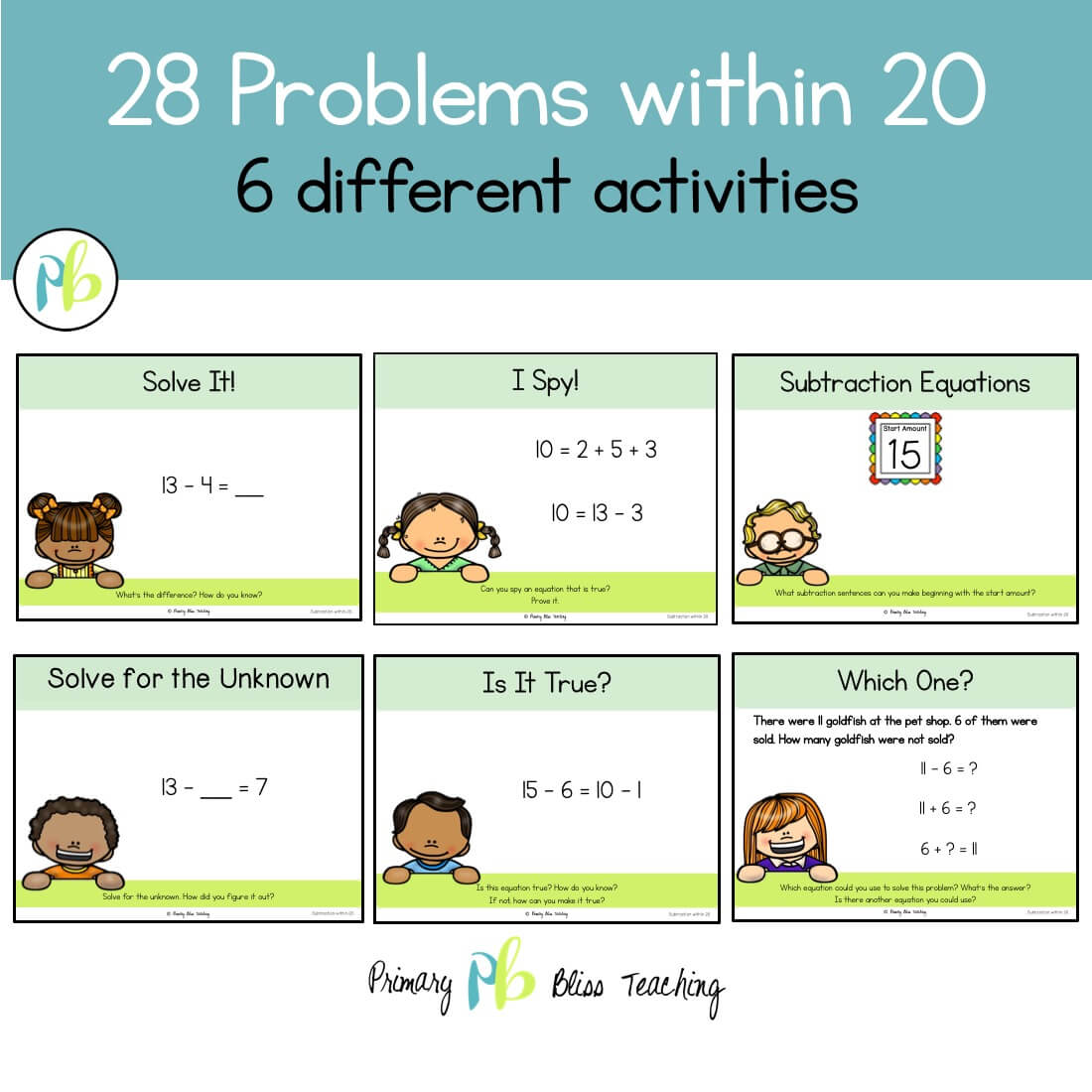 FIRST GRADE NUMBER TALKS For SUBTRACTION Primary Bliss Teaching FIRST GRADE NUMBER TALKS For SUBTRACTION Primary Bliss Teaching