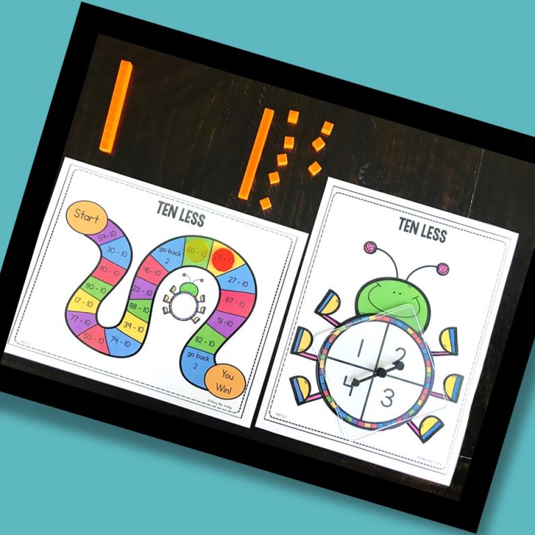 No Prep 1st Grade Math Center Games for the Year