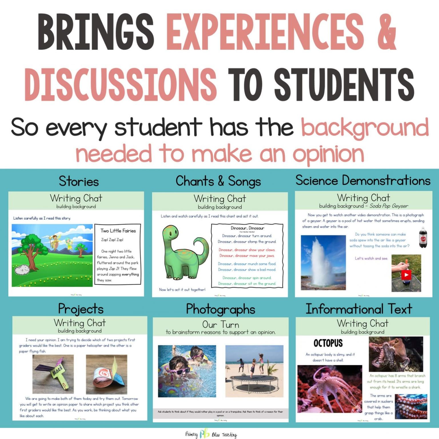 First Grade OPINION WRITING Unit - Primary Bliss Teaching