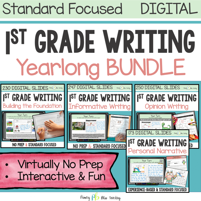 TEACHING INFORMATIVE WRITING IN FIRST GRADE - Primary Bliss Teaching