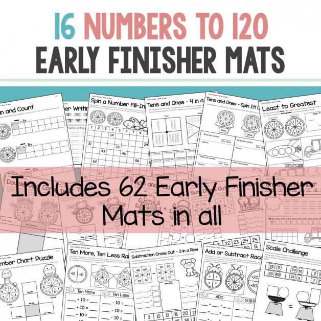 First Grade MATH Early Finisher Activities - Write and Wipe Boards ...