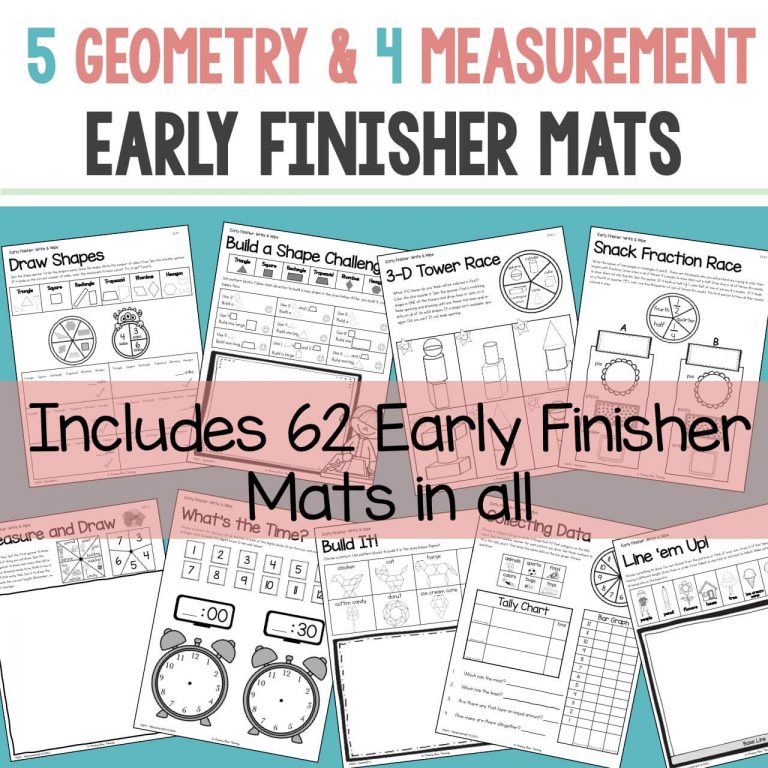 First Grade MATH Early Finisher Activities - Write and Wipe Boards ...