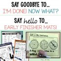First Grade Activities for Early Finishers - Math, Spelling, Writing ...