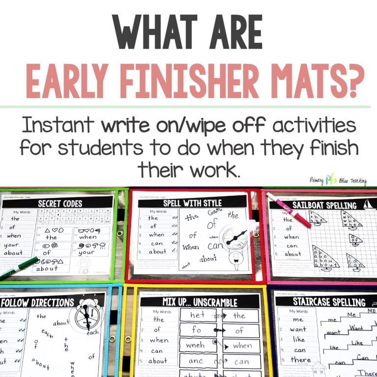 Spelling Activities for Any Word List - Early Finisher / Independent ...