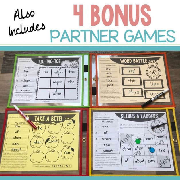 Spelling Activities for Any Word List - Early Finisher / Independent ...