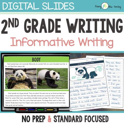 SECOND GRADE STRUCTURED INFORMATIVE WRITING CURRICULUM with WRITING ...