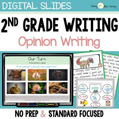 SECOND GRADE EXPLICIT OPINION WRITING CURRICULUM with WRITING PROMPTS ...