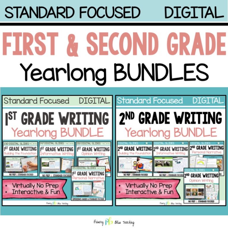 FIRST AND SECOND GRADE EXPLICIT WRITING CURRICULUM with WRITING PROMPTS ...