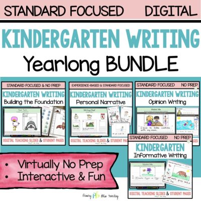 KINDERGARTEN EXPLICIT OPINION, NARRATIVE, AND INFORMATIVE WRITING ...