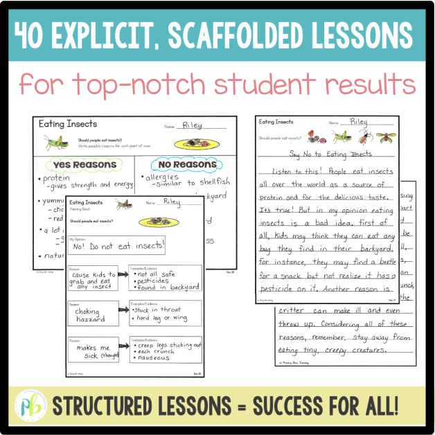 3rd Grade Explicit Opinion Writing Curriculum - Primary Bliss Teaching